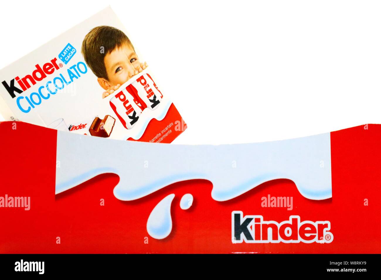 Kinder Chocolate Bars. Kinder is a brand of products made in Italy by ...