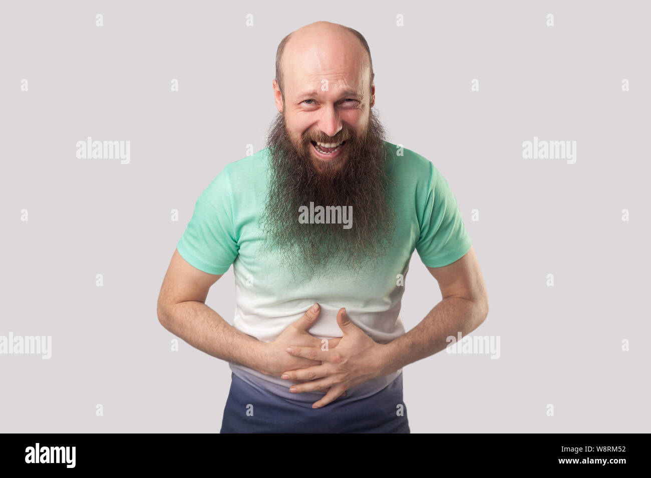 Laughing bald man bald hi-res stock photography and images - Alamy