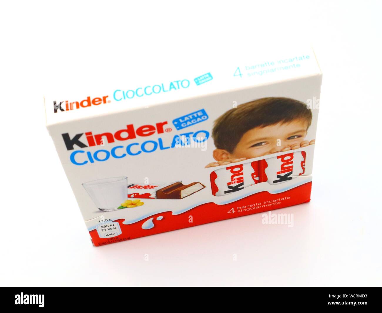 Kinder Chocolate Bars. Kinder is a brand of products made in Italy by ...