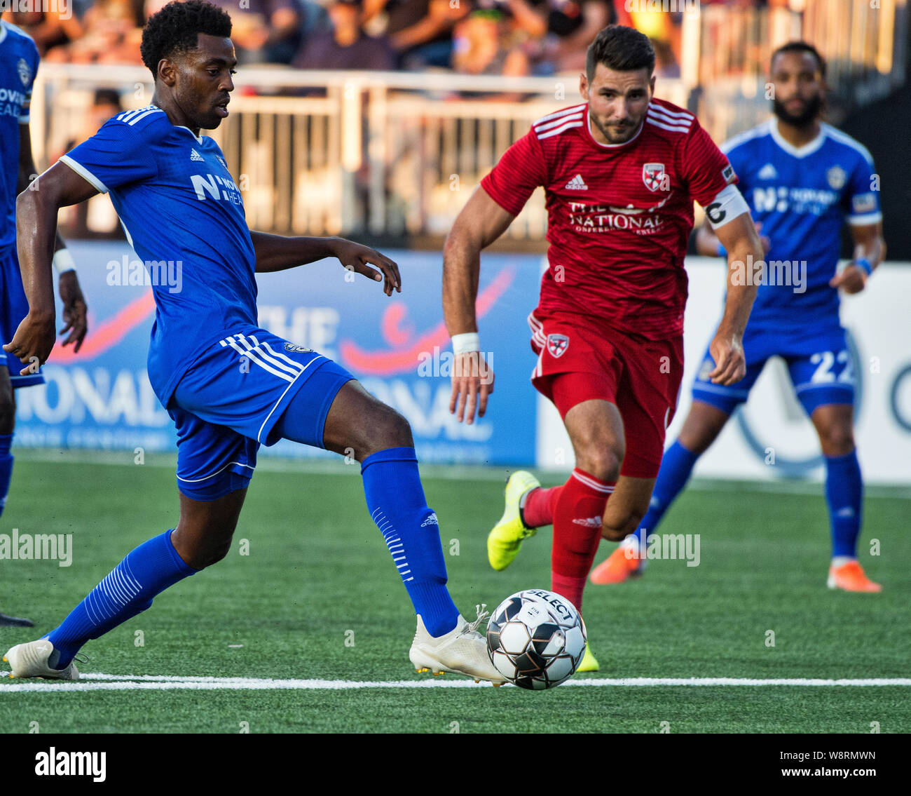 UNITED STATES - August 9, 2019: Loudoun United FC professional soccer ...