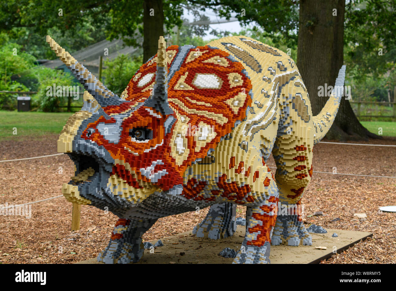 Lego dinosaur display Stock Photo - Alamy