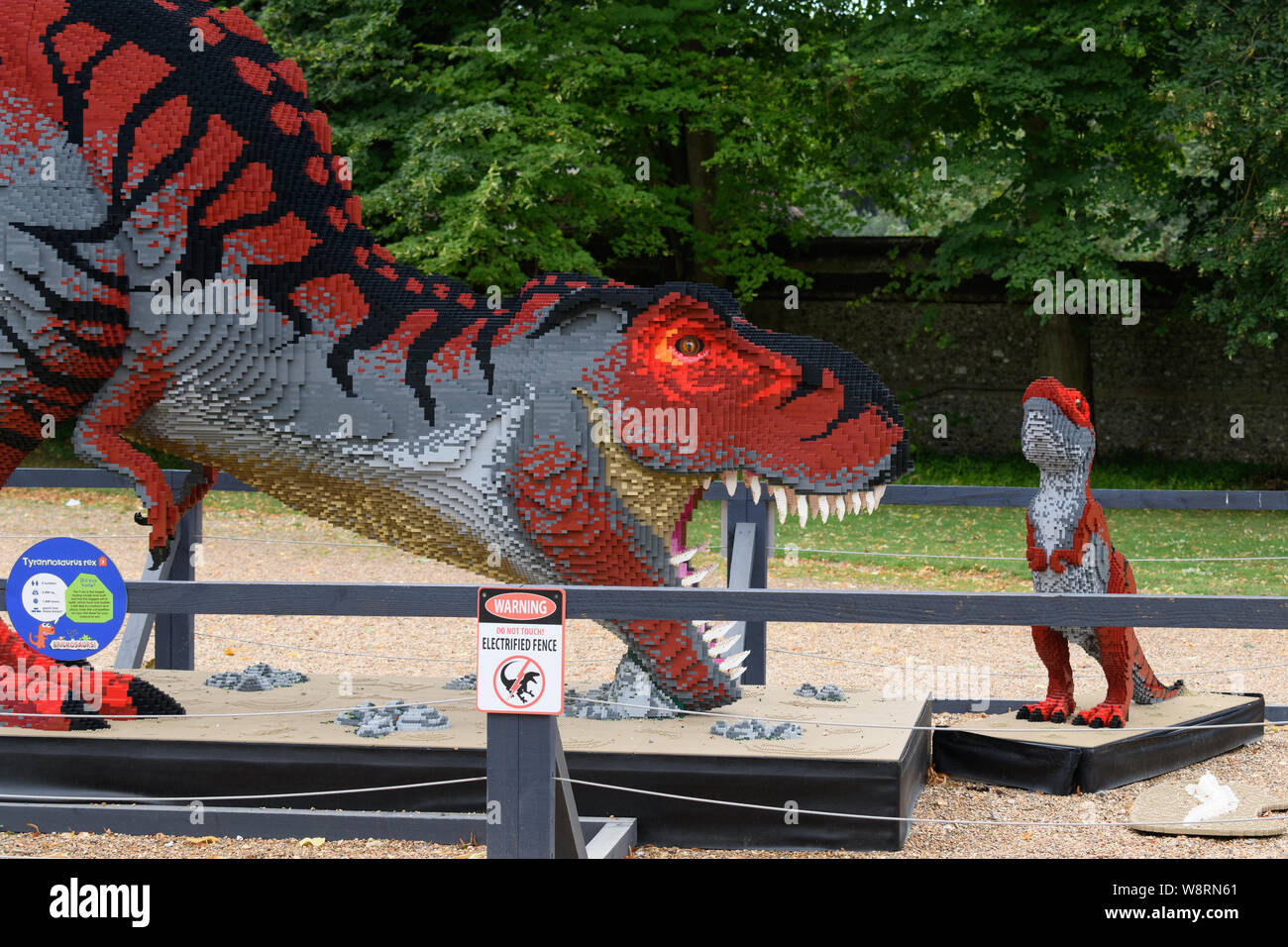 Lego dinosaur display Stock Photo - Alamy