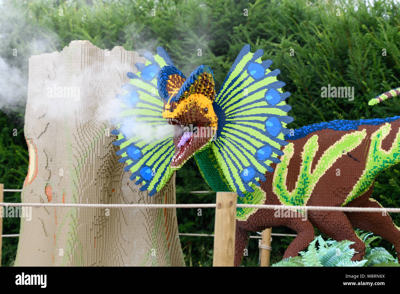 Lego dinosaur display Stock Photo - Alamy
