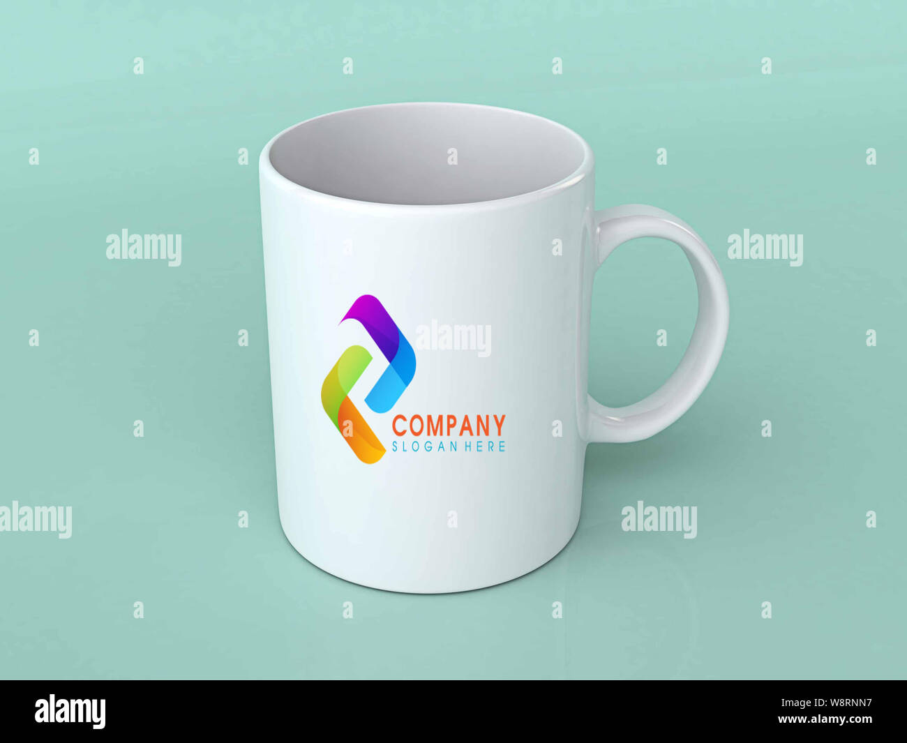 Mug Mocup Design with Logo design Stock Photo - Alamy