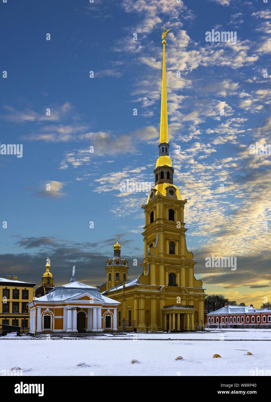 Peter and Paul Cathedral in St. Petersburg, Russia Stock Photo - Alamy