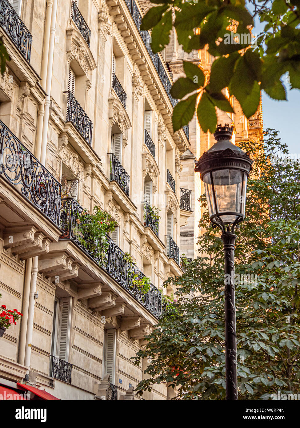 Typical house facade in Paris - Paris street photography Stock Photo ...