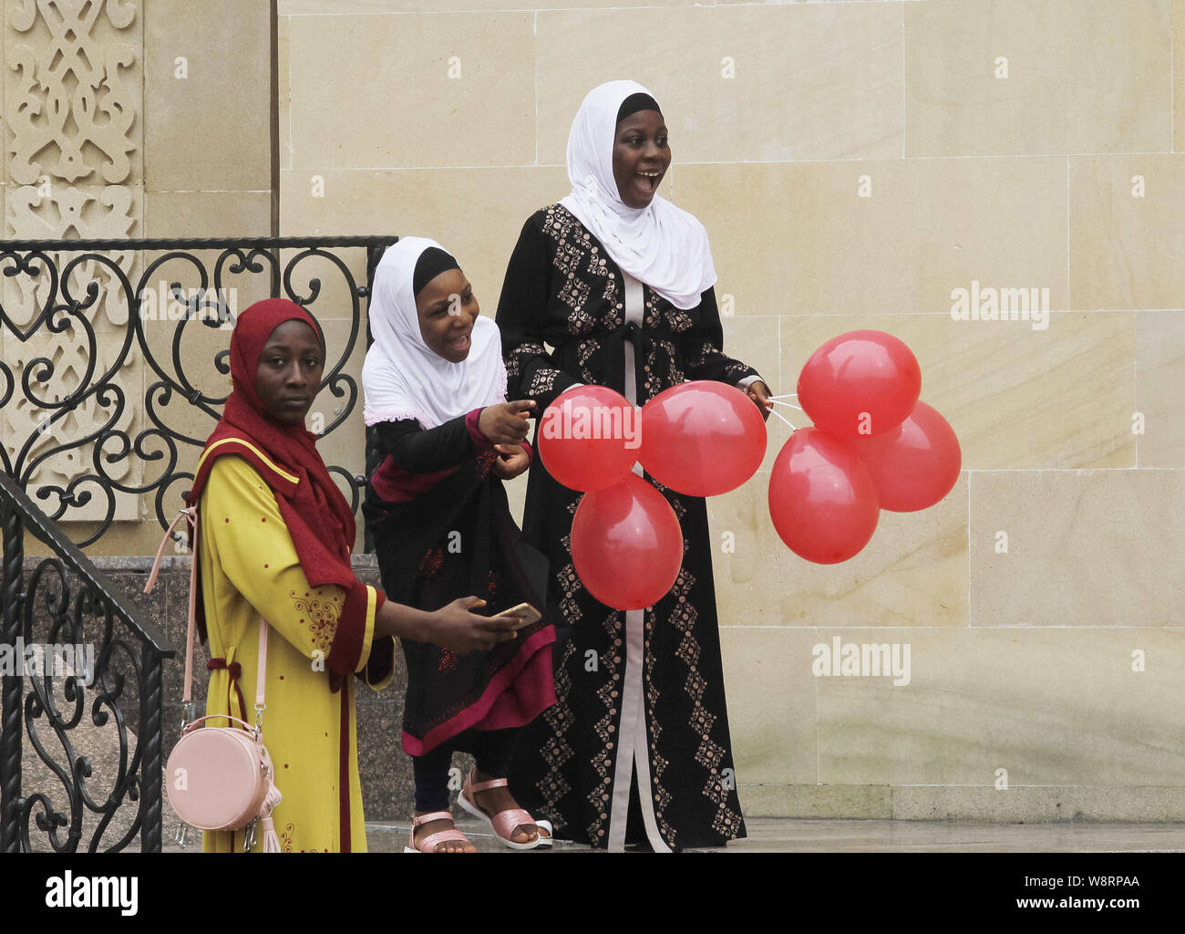 Kiev, Ukraine. 11th Aug, 2019. Muslims attend the Eid al-Adha ...