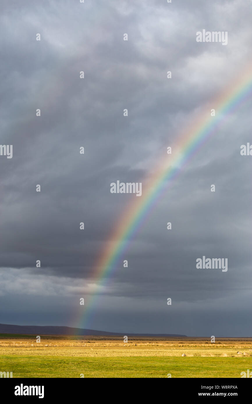 Rainbow in a field hi-res stock photography and images - Alamy