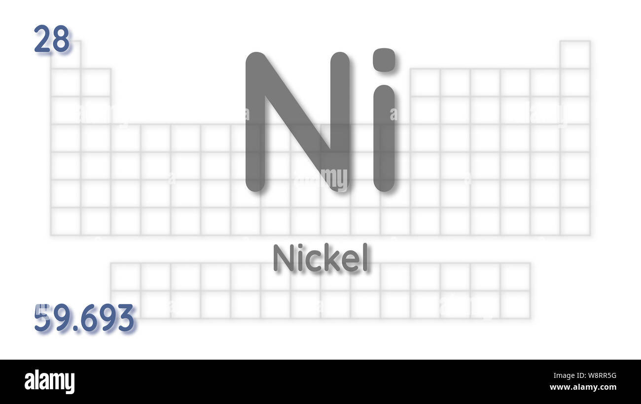 chemical element atomic data and symbol - table of elements Stock Photo ...