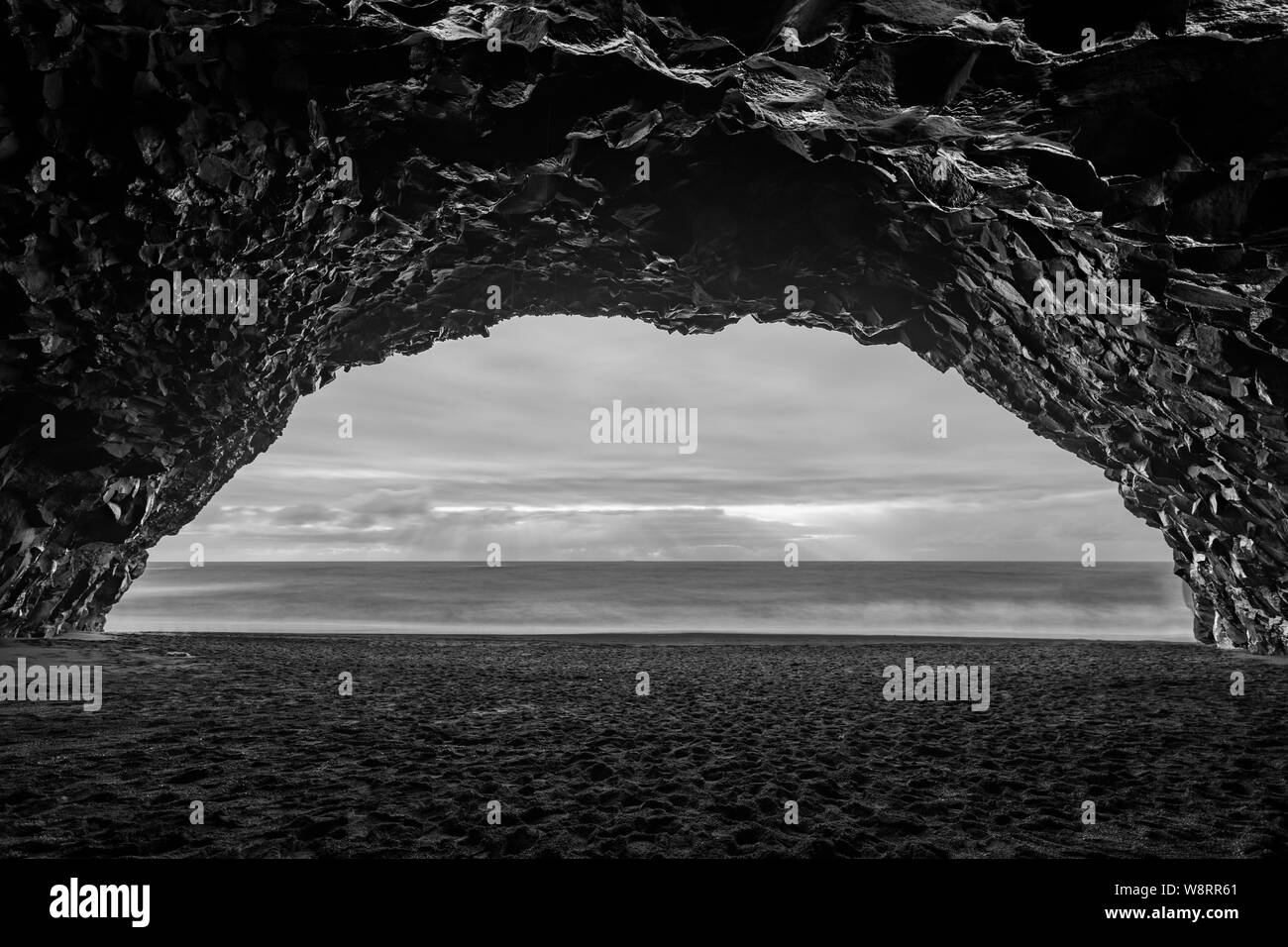 Basalt Rock Column Cave Iceland High Resolution Stock Photography and ...