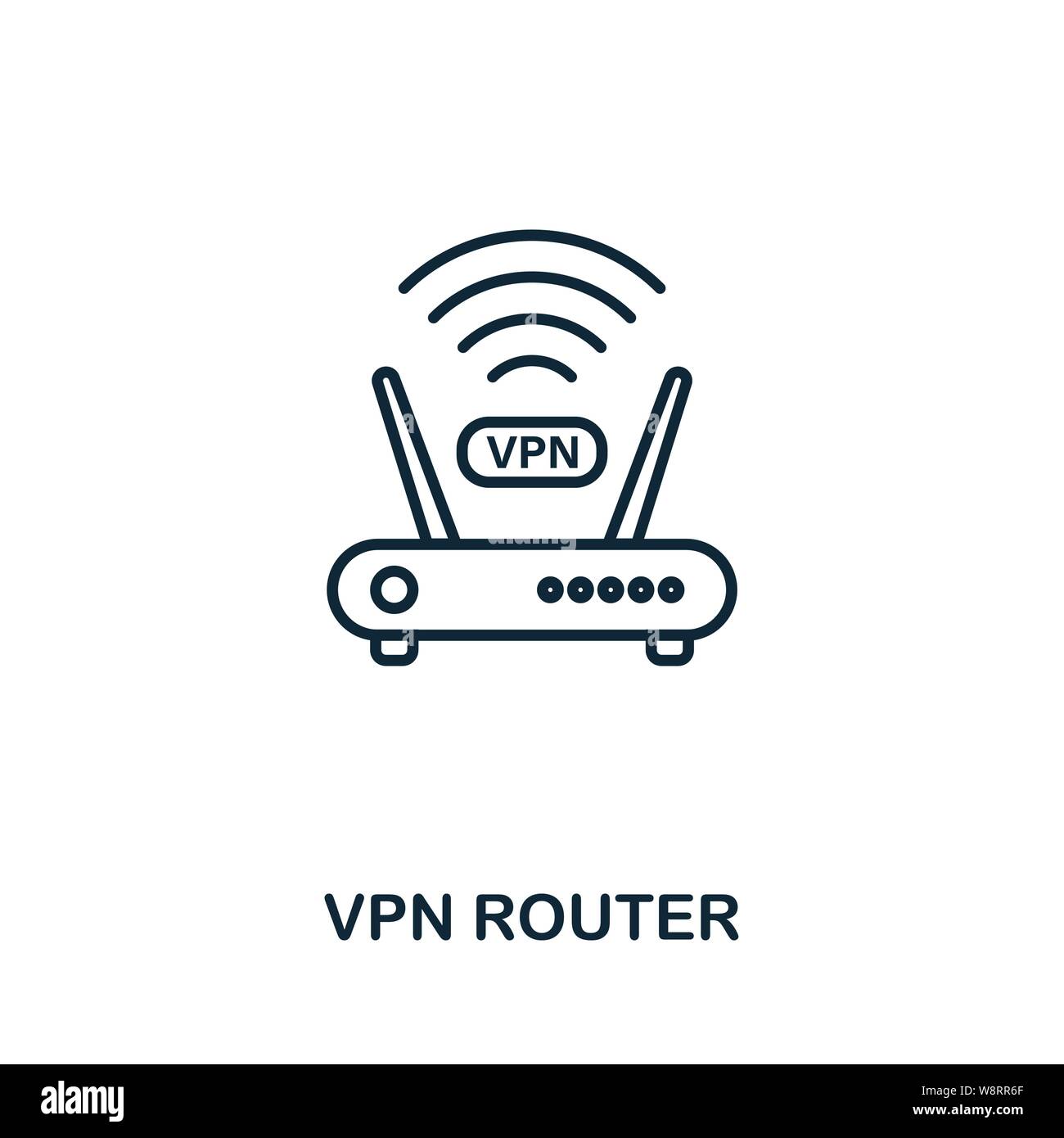 Vpn router background Stock Vector Images - Alamy