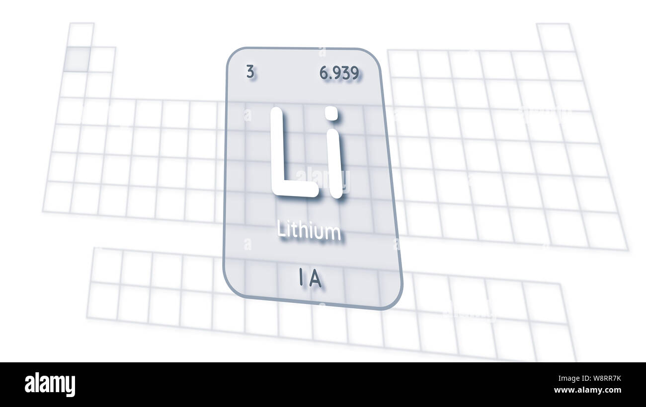 chemical element atomic data and symbol - table of elements Stock Photo ...