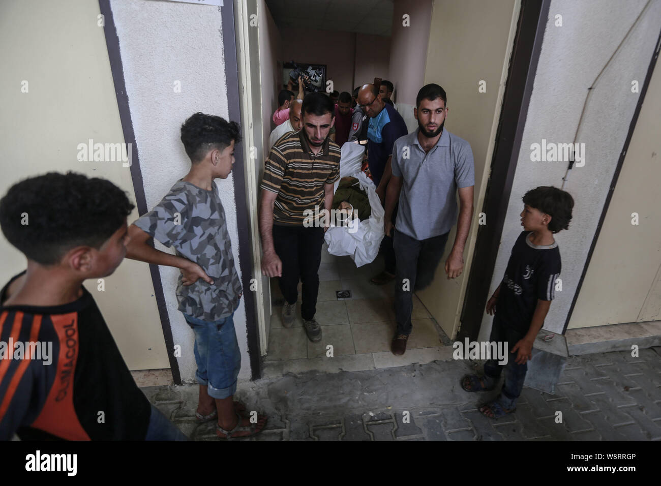 Beit Hanoun, Palestinian Territories. 11th Aug, 2019. Relatives of ...