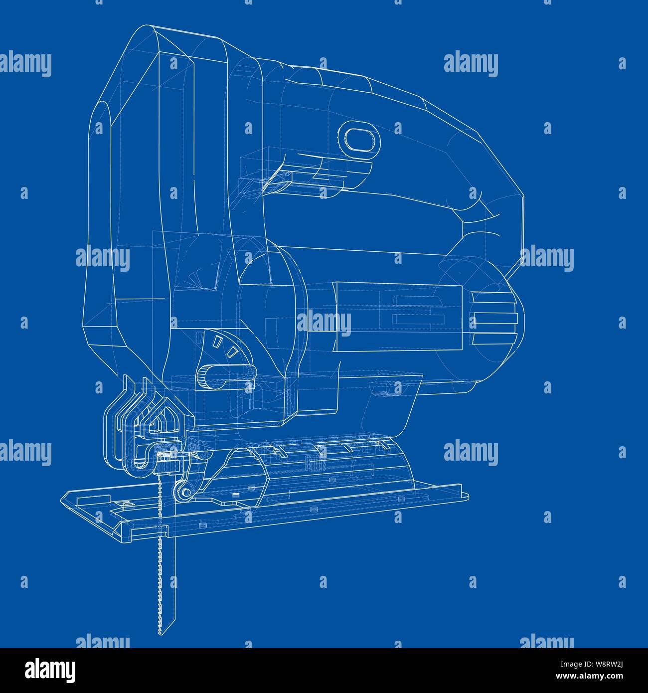Outline Jig saw. Vector Stock Vector Image & Art - Alamy