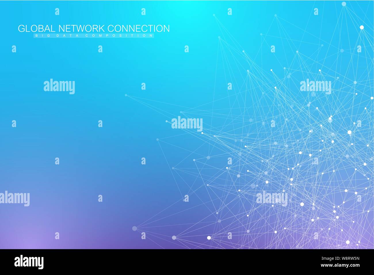 Big data visualization. Geometric abstract background visual ...