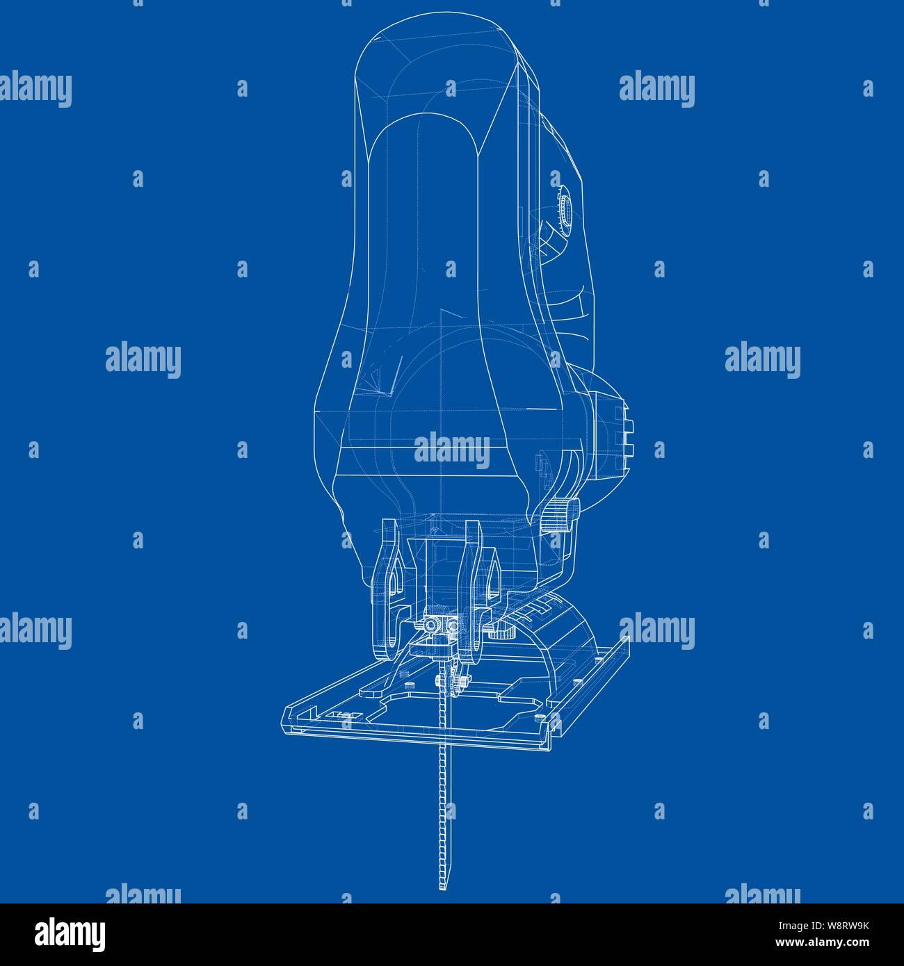 Outline Jig saw. Vector Stock Vector Image & Art - Alamy
