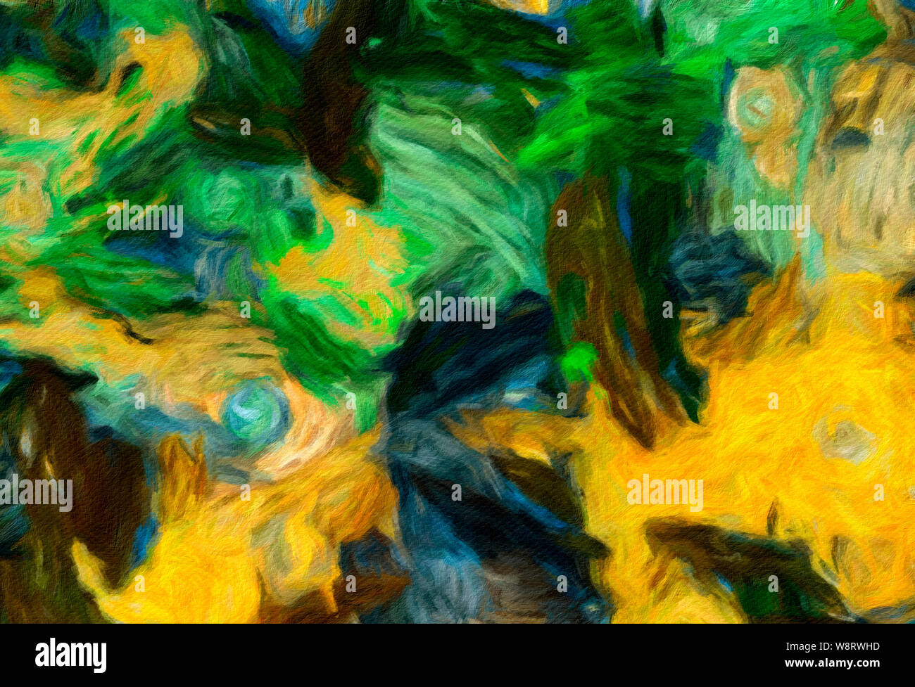 Abstract texture background. Digital painting in Vincent Van Gogh style ...