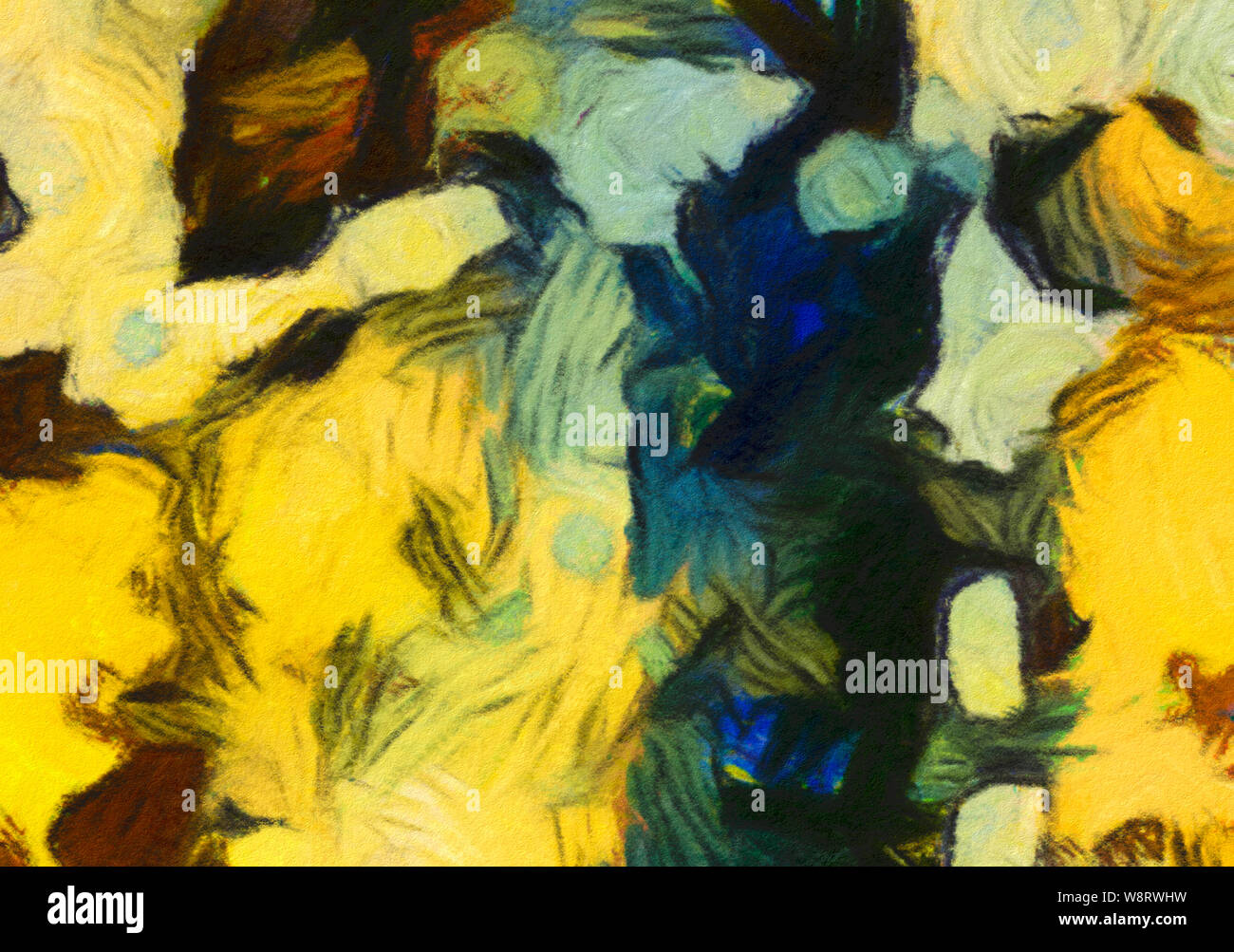 Abstract texture background. Digital painting in Vincent Van Gogh style ...