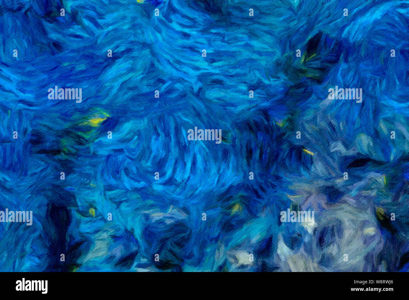 Abstract texture background. Digital painting in Vincent Van Gogh style ...