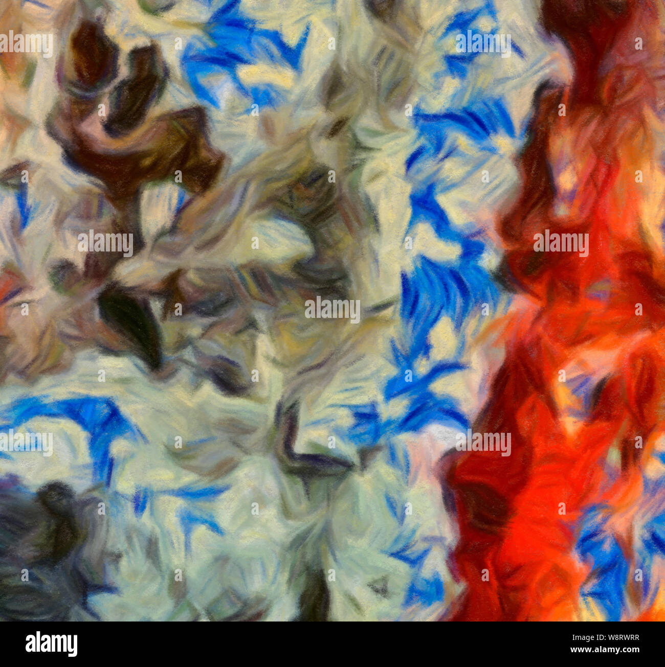 Abstract texture background. Digital painting in Vincent Van Gogh style ...