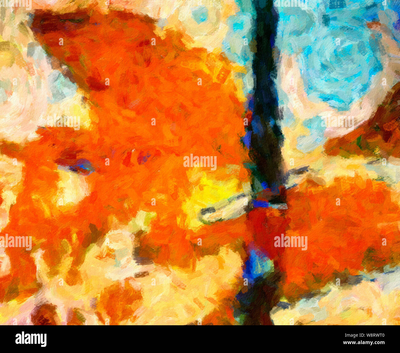 Abstract texture background. Digital painting in Vincent Van Gogh style ...