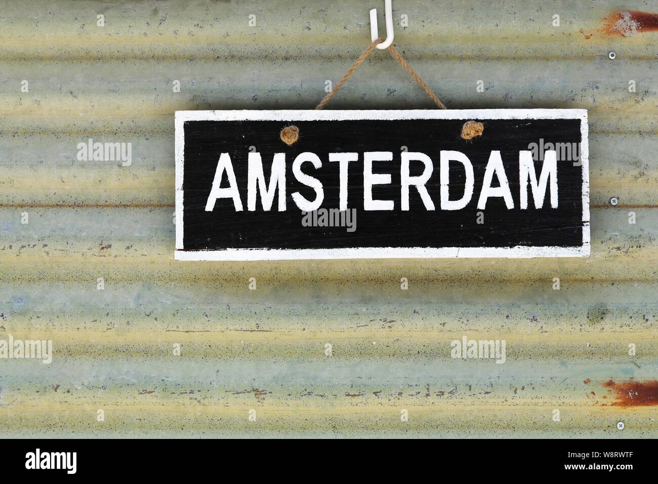 Amsterdam city label hi-res stock photography and images - Alamy