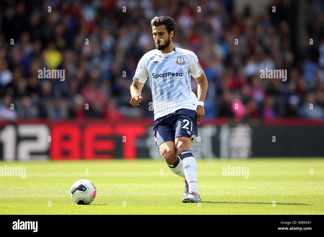 Everton’s Andre Gomes during the Premier League match at Selhurst Park ...