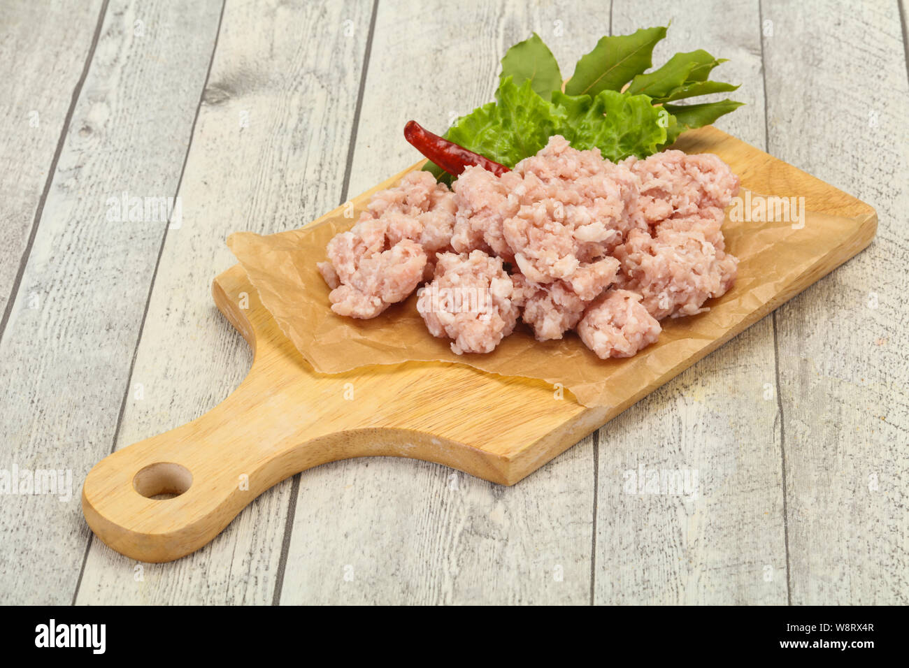 Homemade pork minced meat ready for cooking Stock Photo - Alamy