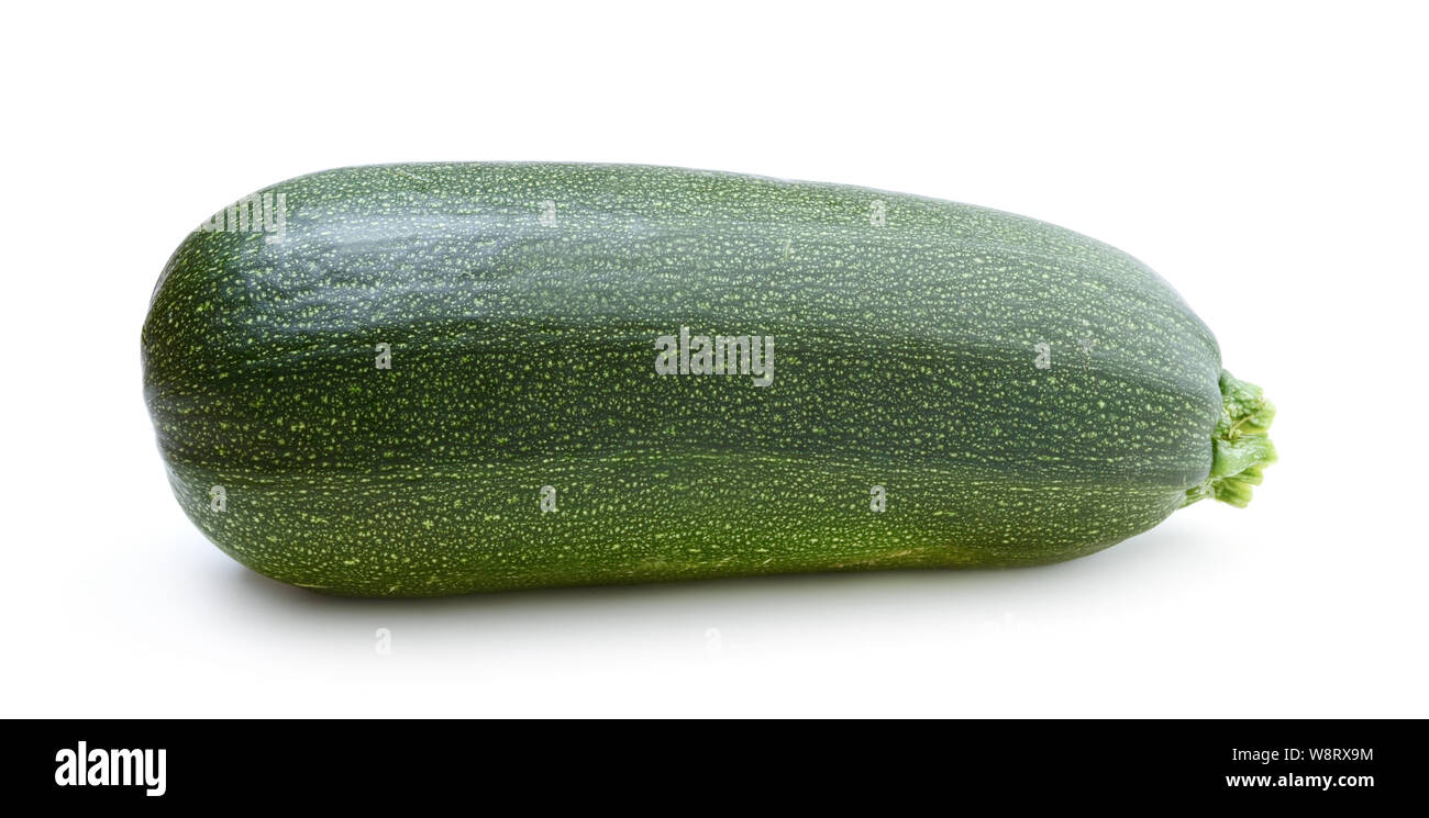 Fresh ripe zucchini isolated on a white background Stock Photo - Alamy
