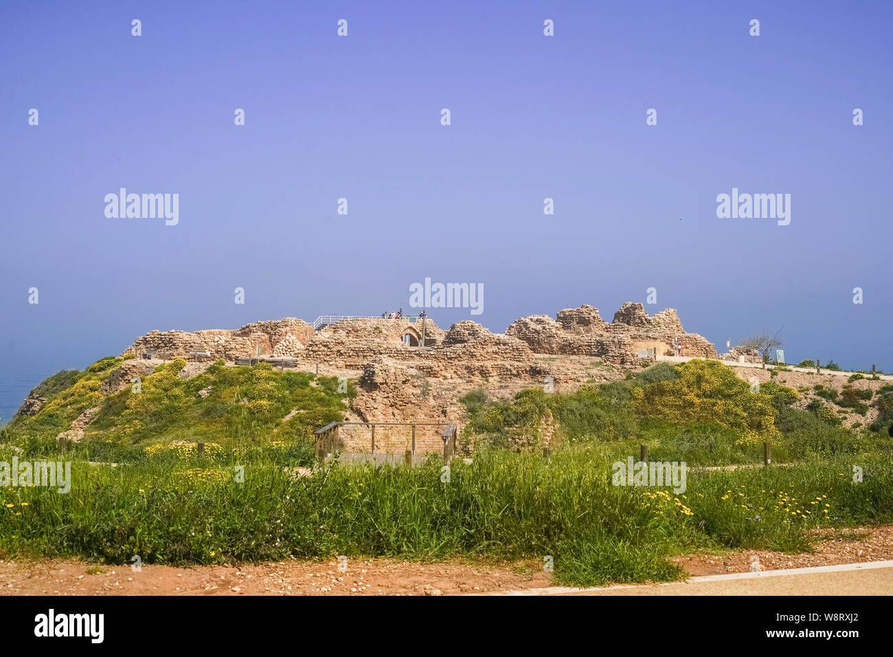 The remains of the old fort of Apolonia, AKA Arsuf, Apollonia is an ...