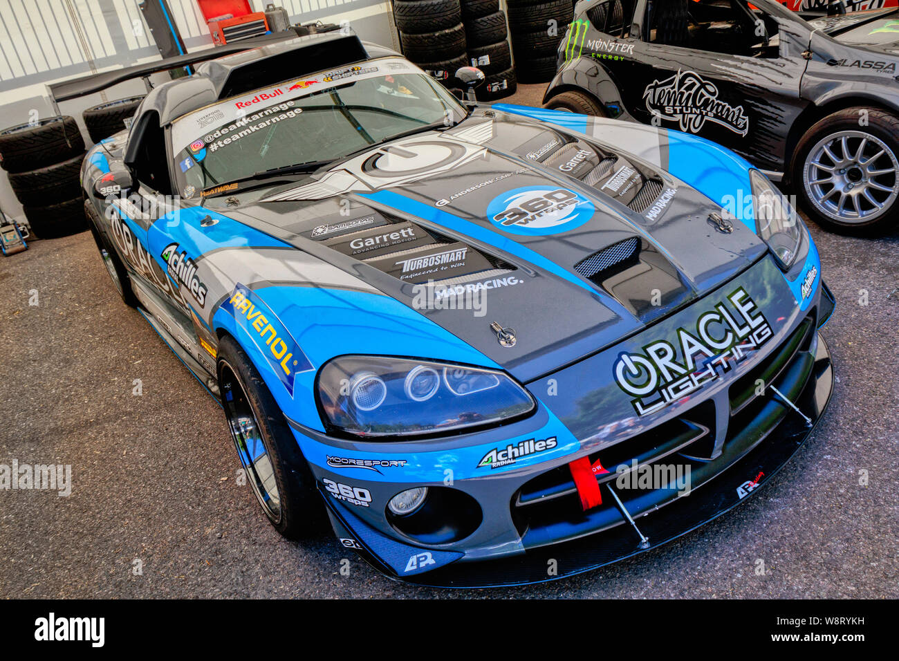 2006 Dodge Viper 8 litre V10 drift car of Dean Kearney in the paddock ...