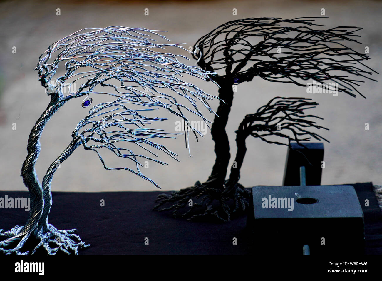 Metal tree artwork Stock Photo - Alamy