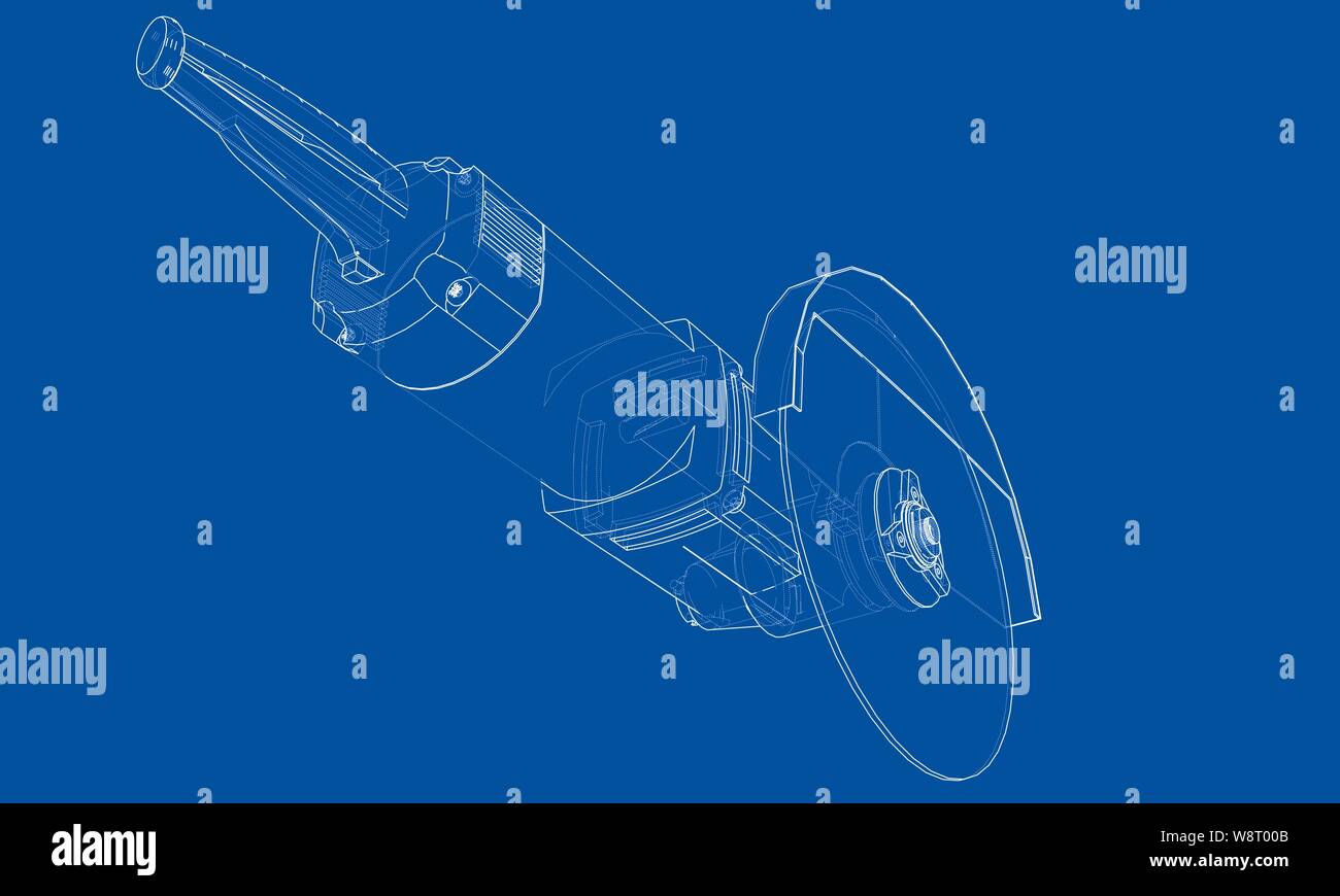 Concrete cutting machine Stock Vector Images - Alamy