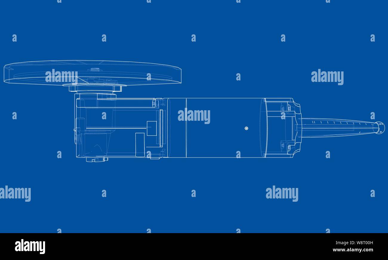 Concrete cutting machine Stock Vector Images - Alamy