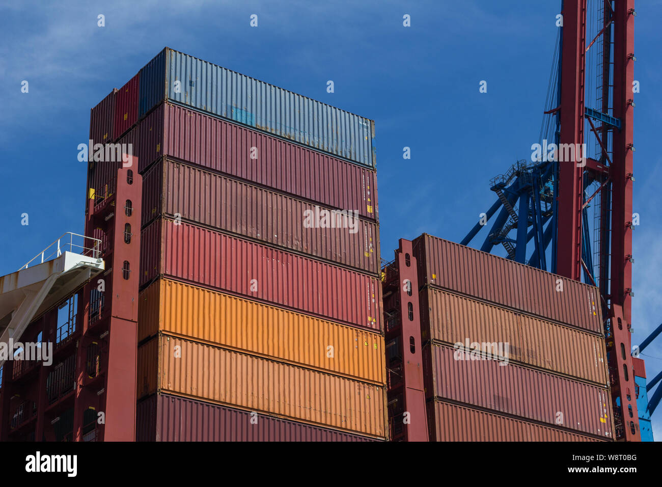 Container at the container terminal Export Free trade Economy Container ...