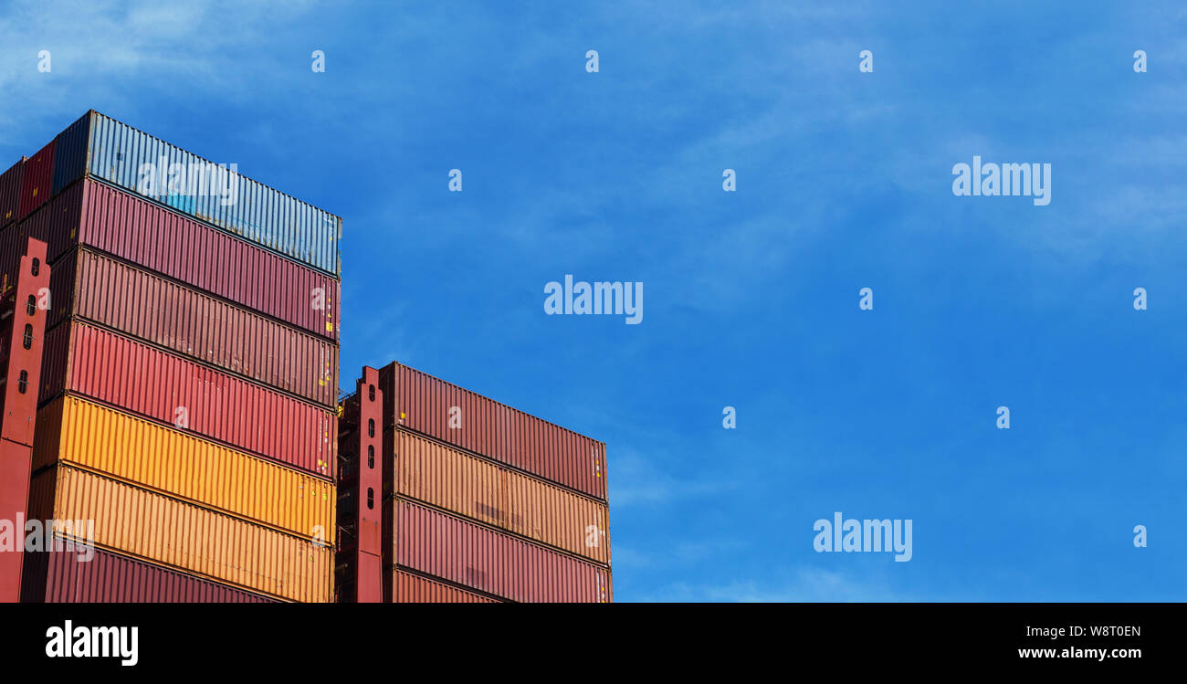 Container at the container terminal Export Free trade Economy Container ...