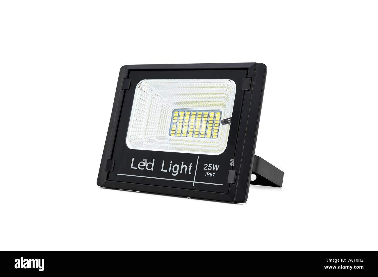 LED sport light for solar energy on white background Stock Photo - Alamy