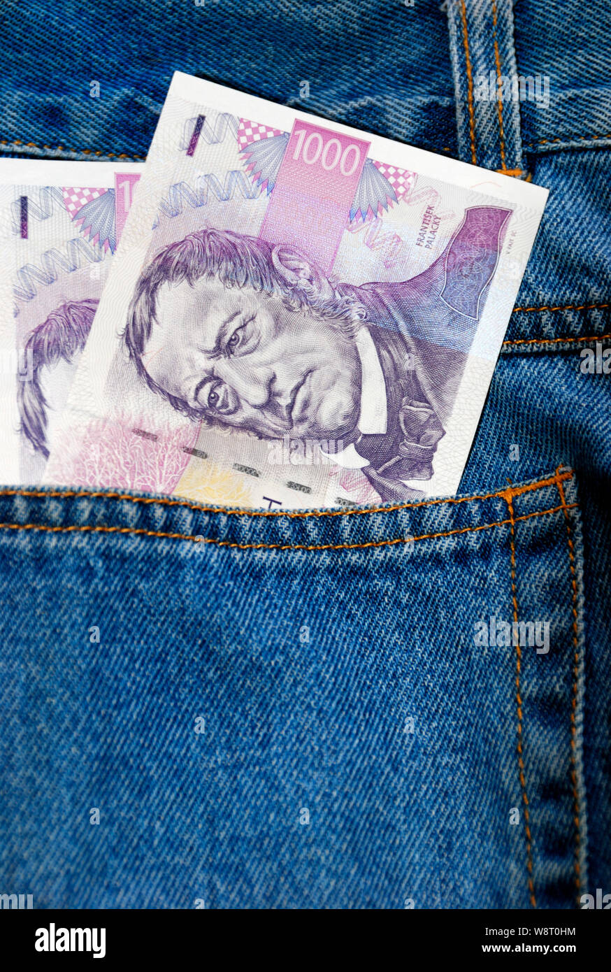 One thousand banknotes czech hi-res stock photography and images - Alamy