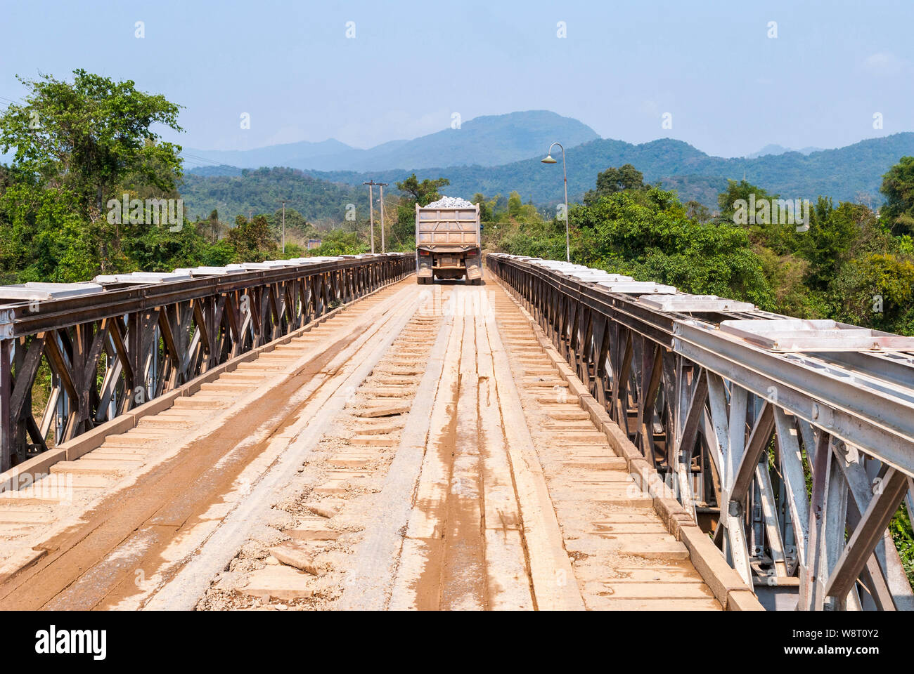 Truck driving over bridge hi-res stock photography and images - Alamy