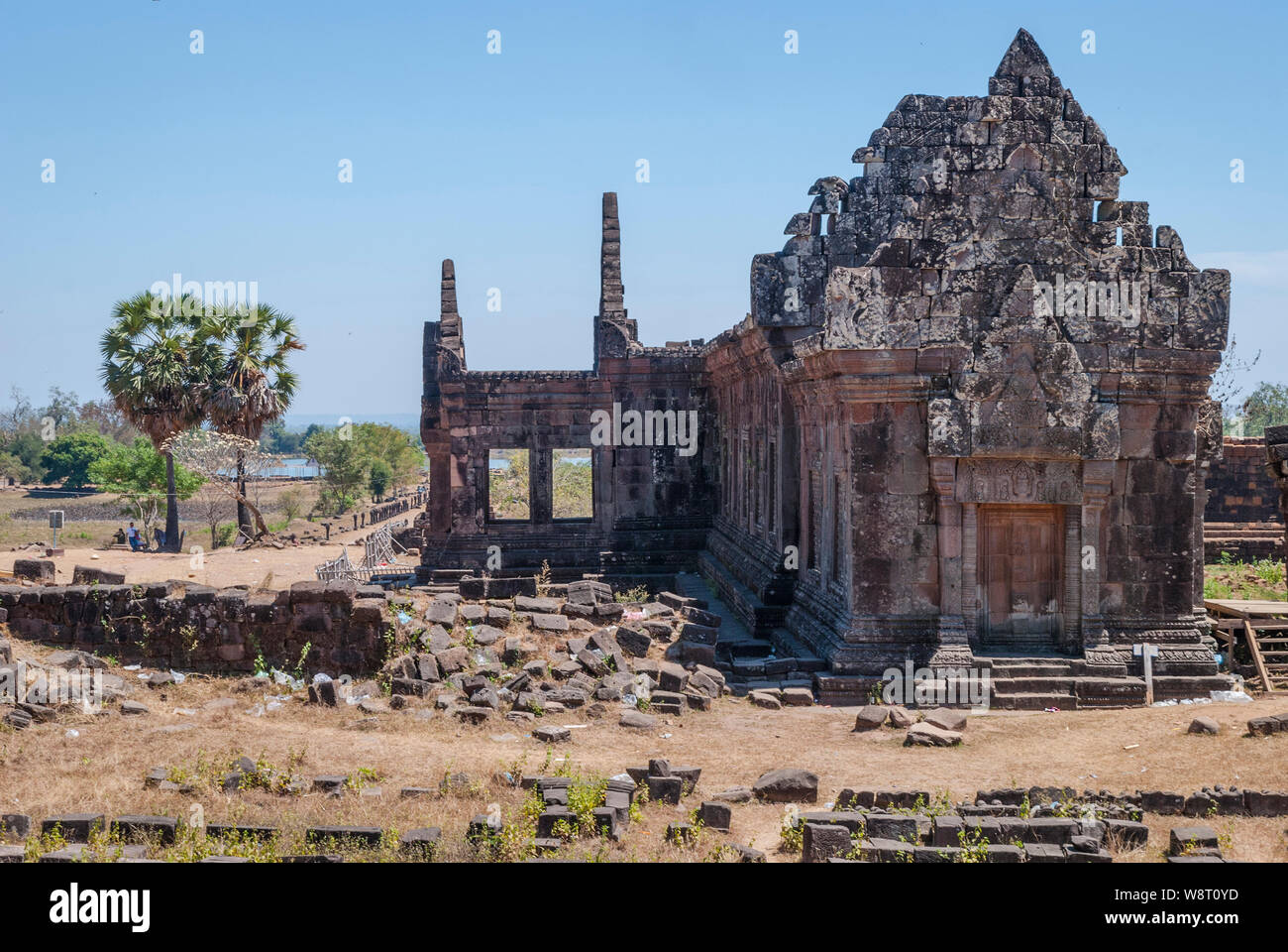 Wat Phou temple in Southern Laos Stock Photo - Alamy