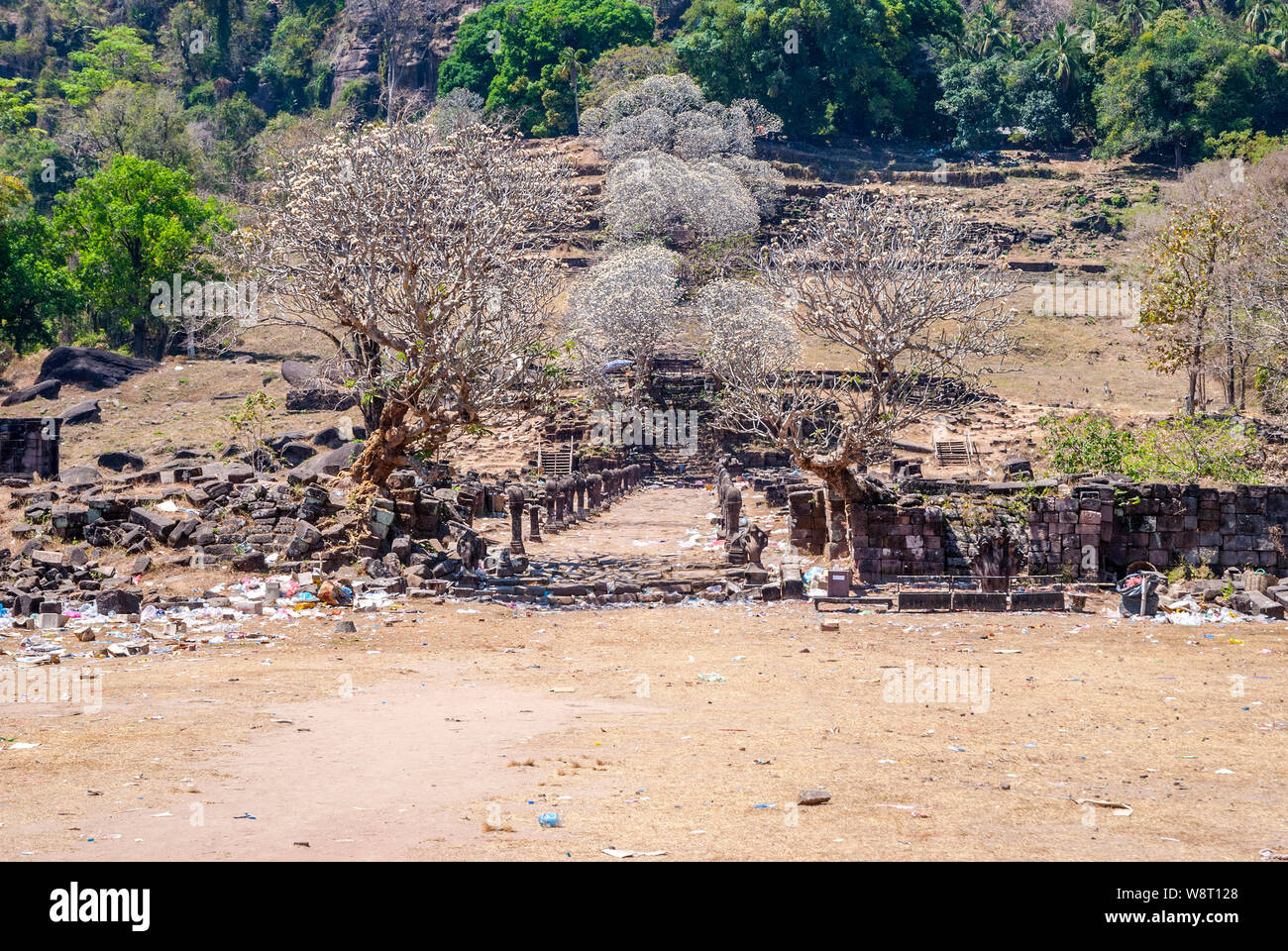 Wat Phou temple in Southern Laos Stock Photo - Alamy