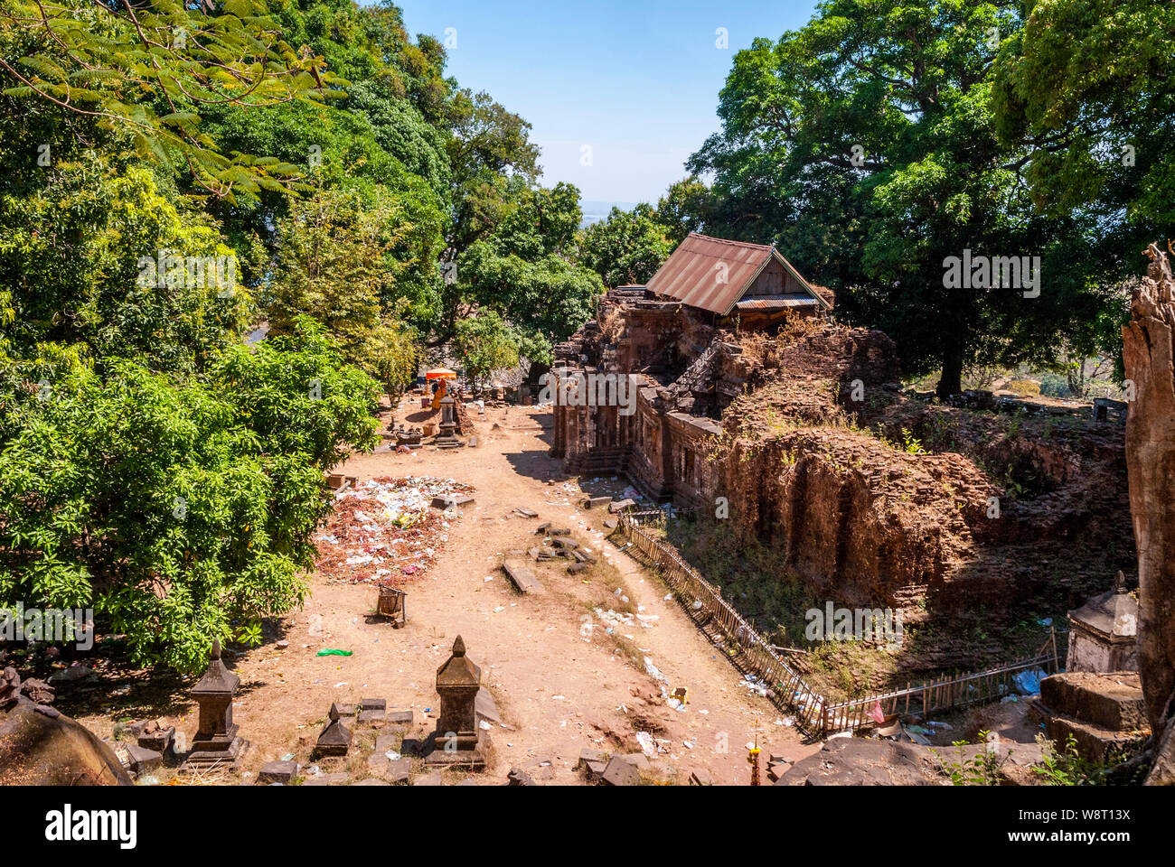 Wat Phou temple in Southern Laos Stock Photo - Alamy