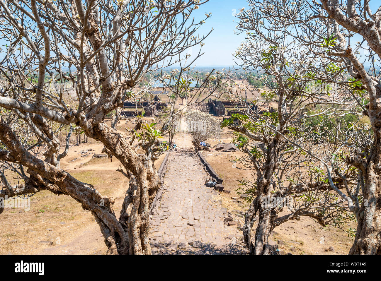 Wat Phou temple in Southern Laos Stock Photo - Alamy