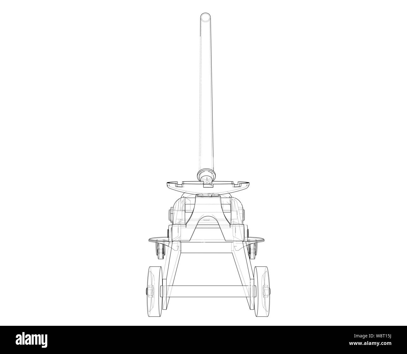 Outline Floor Car Jack. Vector Stock Vector Image & Art - Alamy