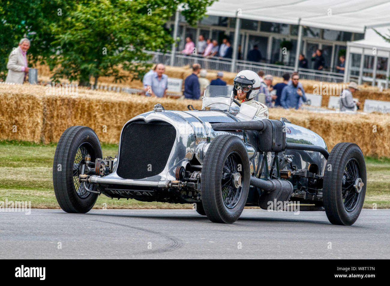 1933 Napier-Railton 24-litre Brooklands racer with driver Allan Winn at ...