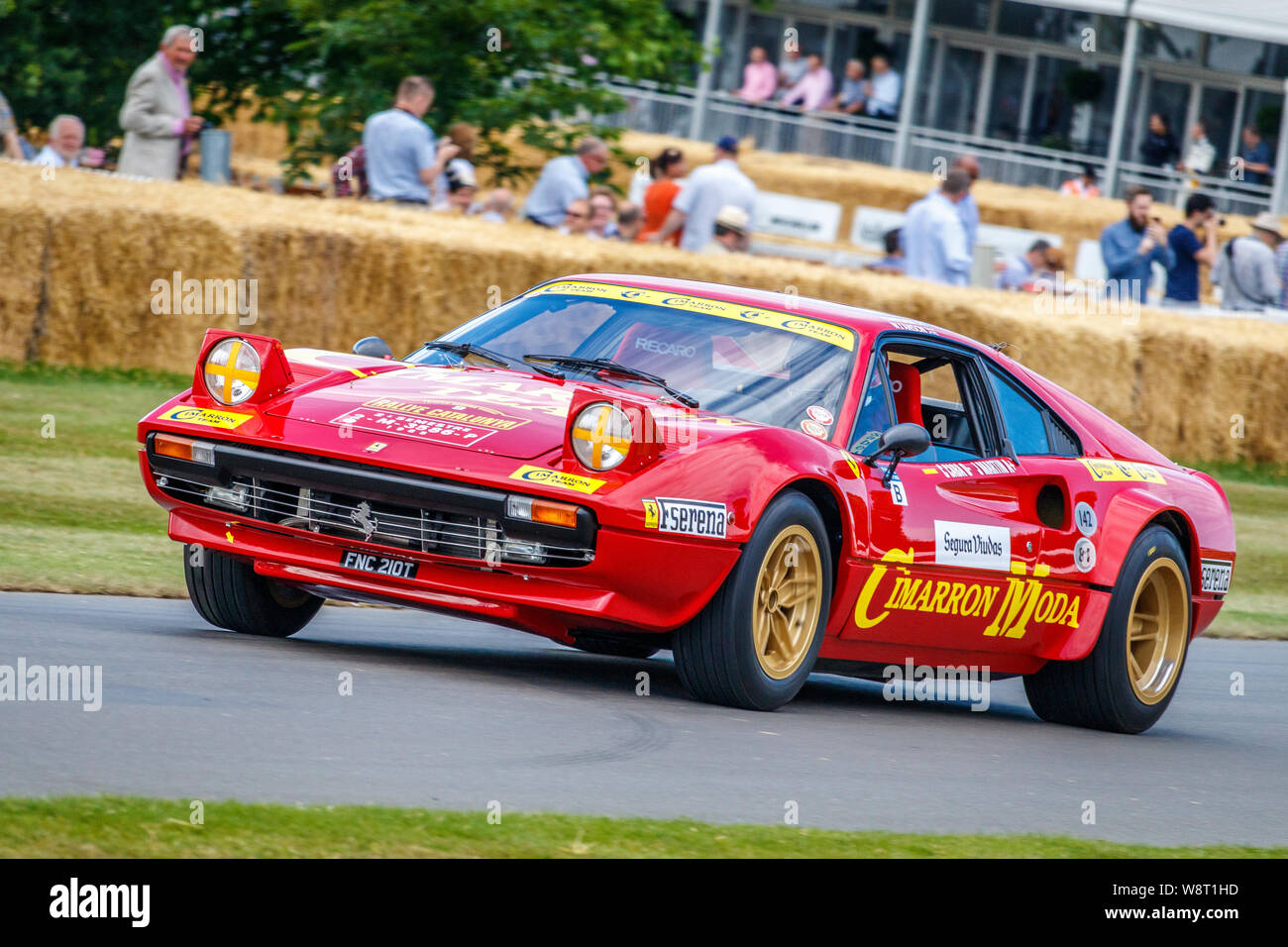 1978 Ferrari 308 GTB Group 5 rally car with driver Christopher Wilson ...