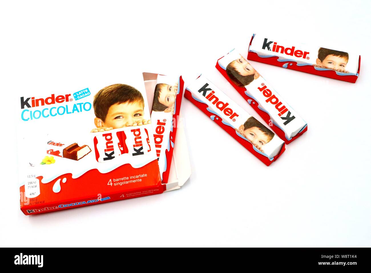 Kinder Chocolate Bars. Kinder is a brand of products made in Italy by ...