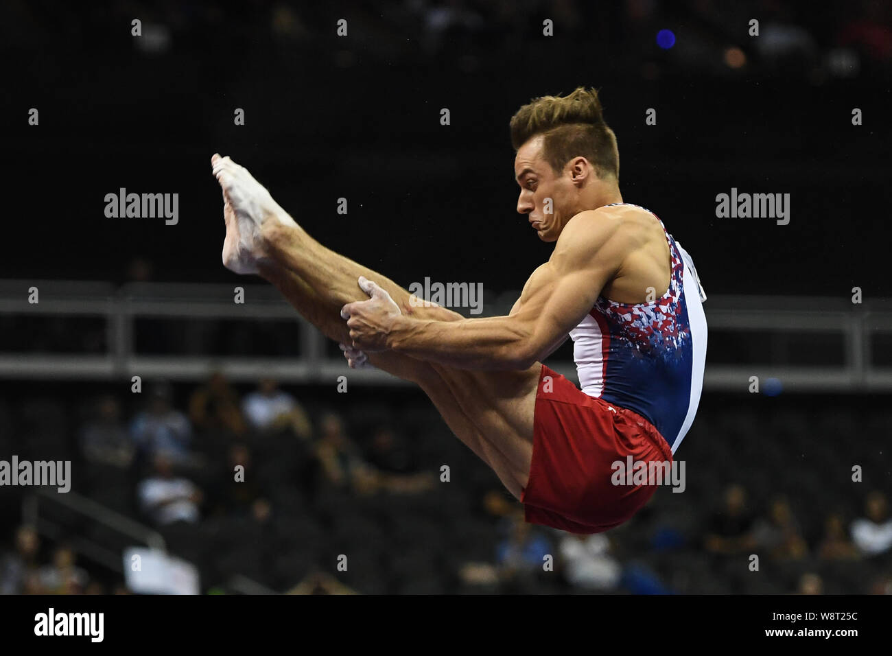 August 10, 2019, Kansas City, Missouri, US: SAM MIKULAK competes on the ...