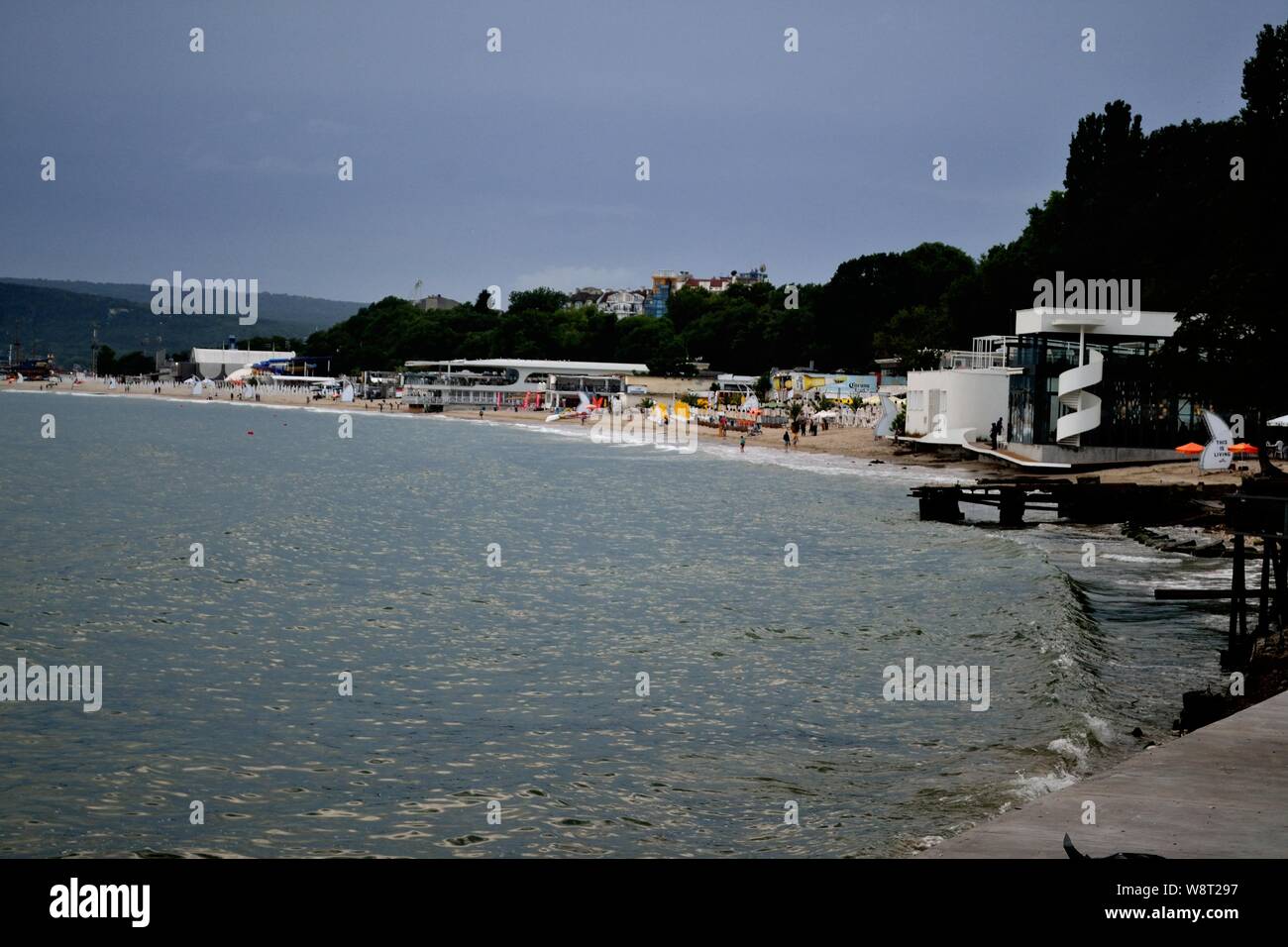 Beach- Sea garden Park in VARNA- Black Sea - BULGARIA Stock Photo - Alamy
