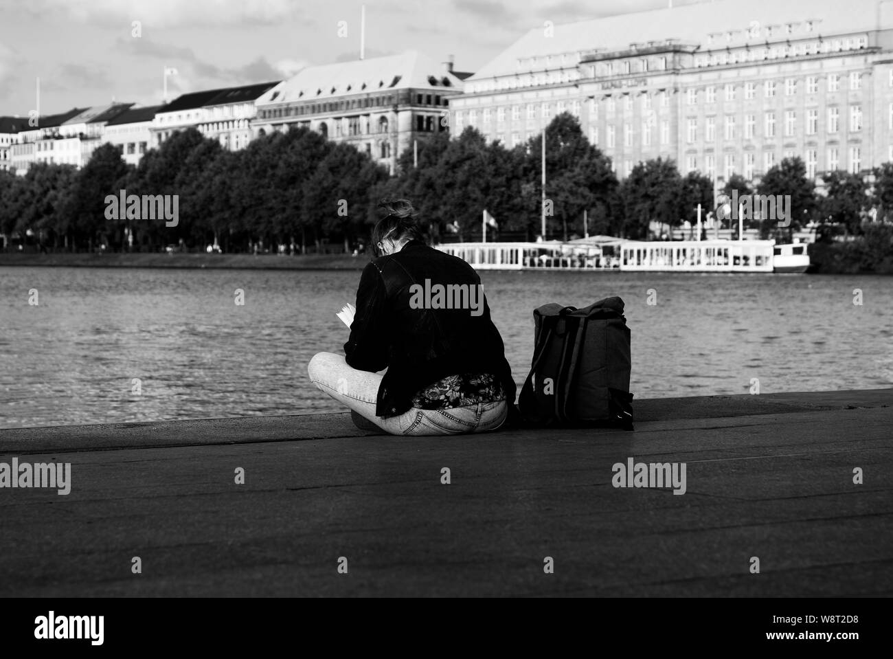 Hamburg, Stadt an der Alster Stock Photo - Alamy